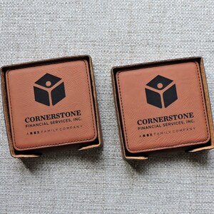 Coasters With Your Business Brand Logo, Executive Gifts, Business Gifts ...