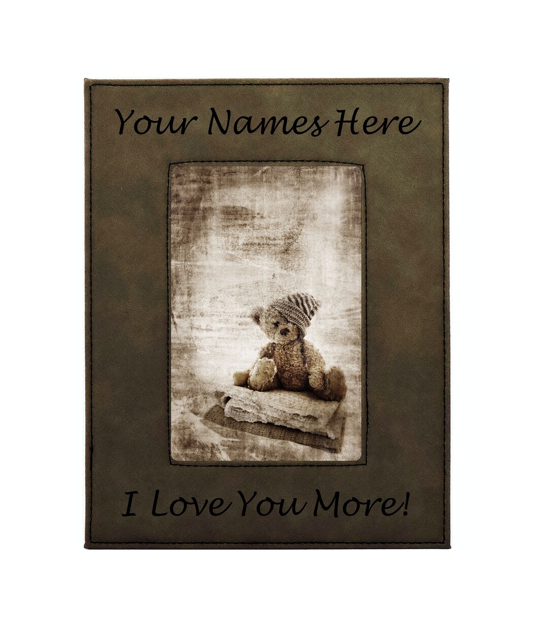 Photo Frame, I Love You More, Personalized Photo Frame With Names ...