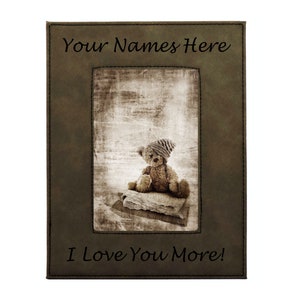 Photo Frame, I Love You More, Personalized Photo Frame With Names ...