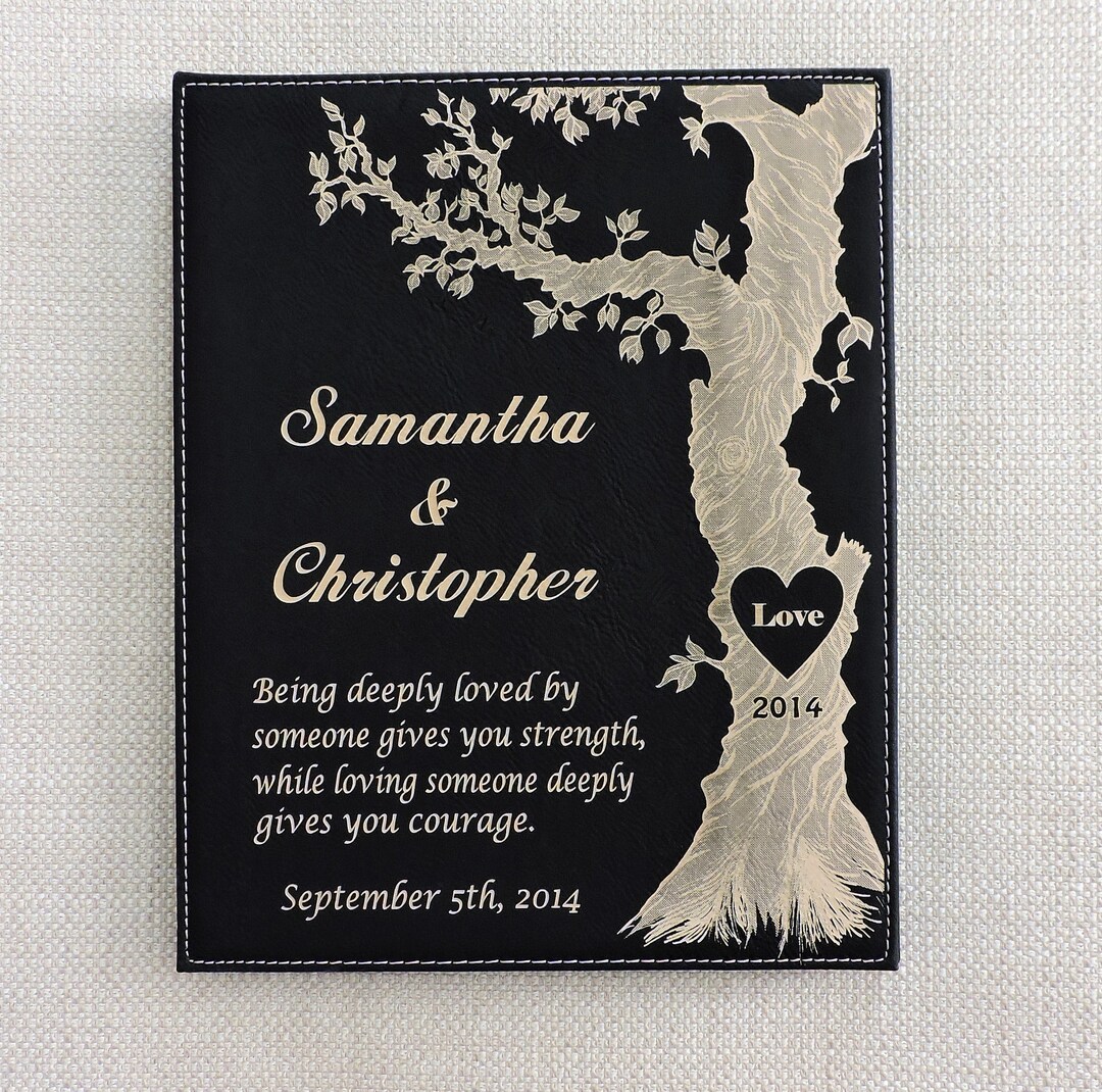 9th Anniversary Leather Gift, 3rd Anniversary Gift Love Poem for ...