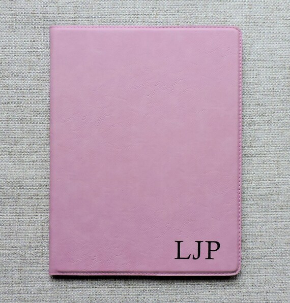 Pink Personalized Leather Portfolio Corporate Gift Business | Etsy