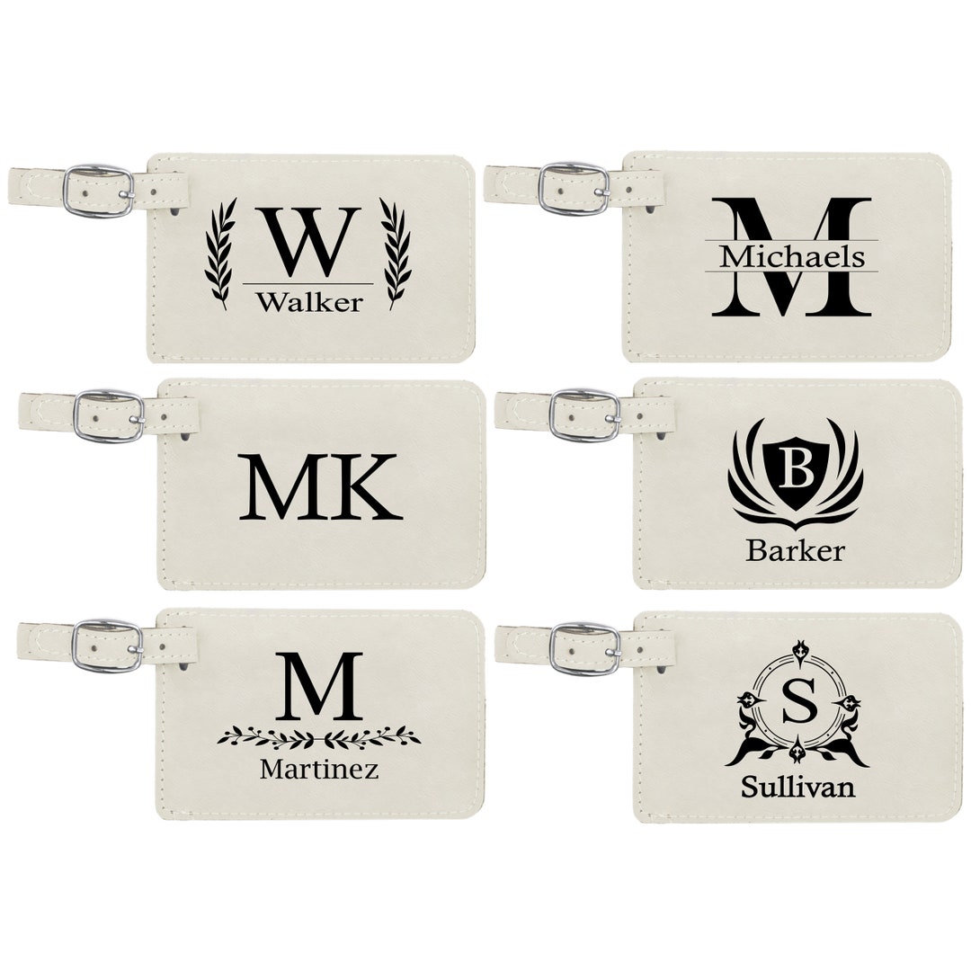 Luggage Tags ,classy Stocking Stuffers, Monogramed Bag Tags ...