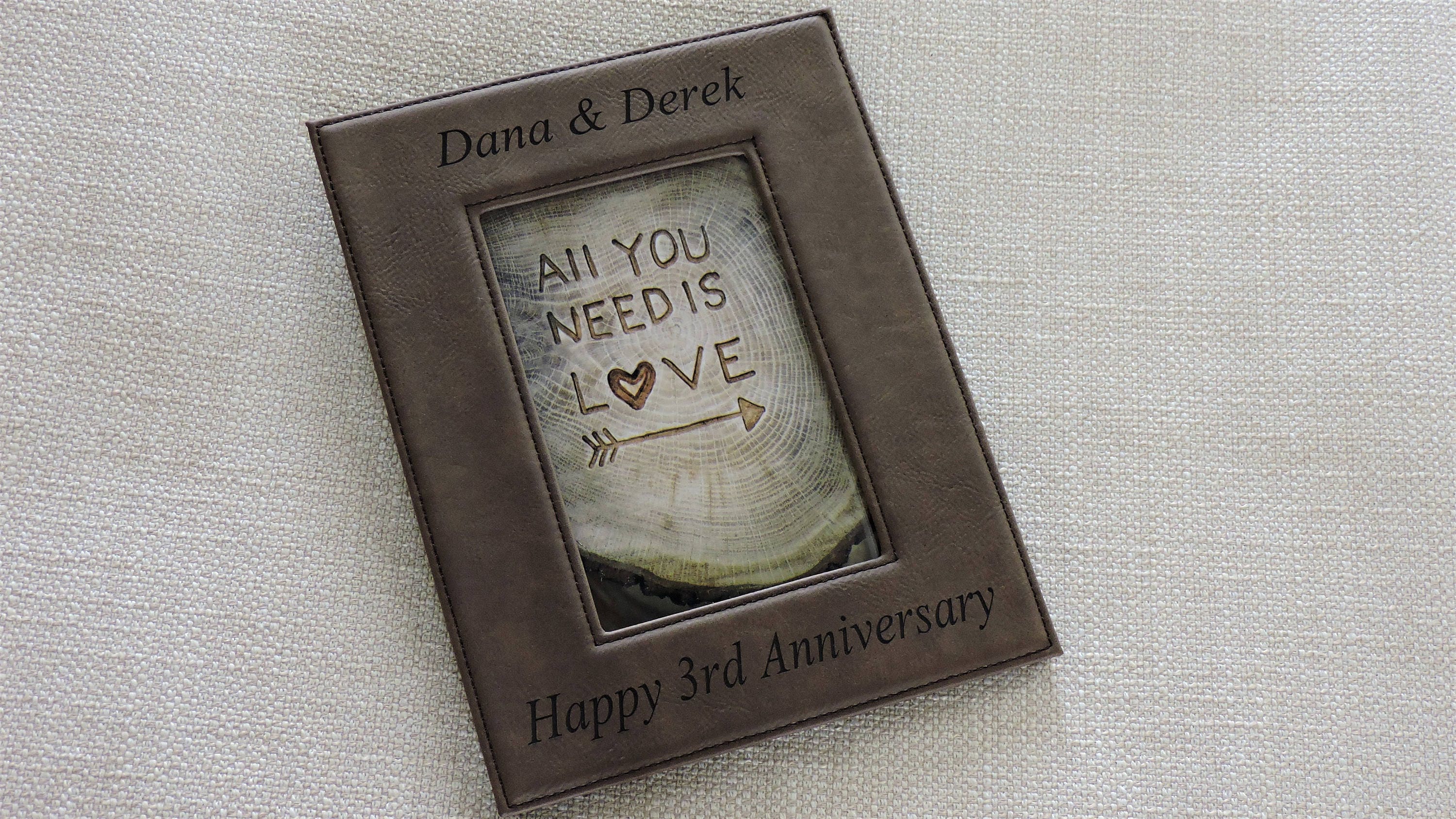 Photo Frame I Love You More Personalized photo frame with | Etsy