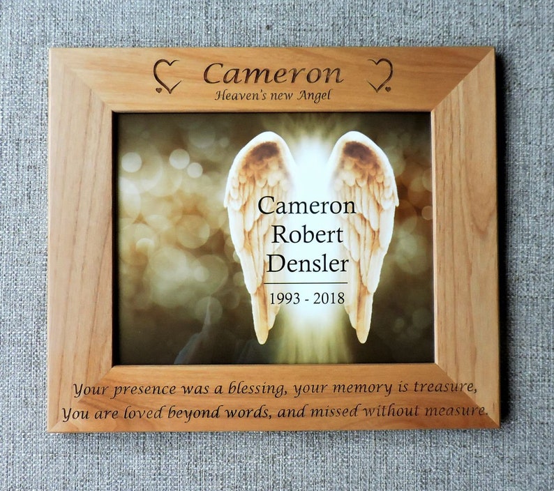 Memorial Photo Frame Memorial Picture Frame Bereavement - Etsy