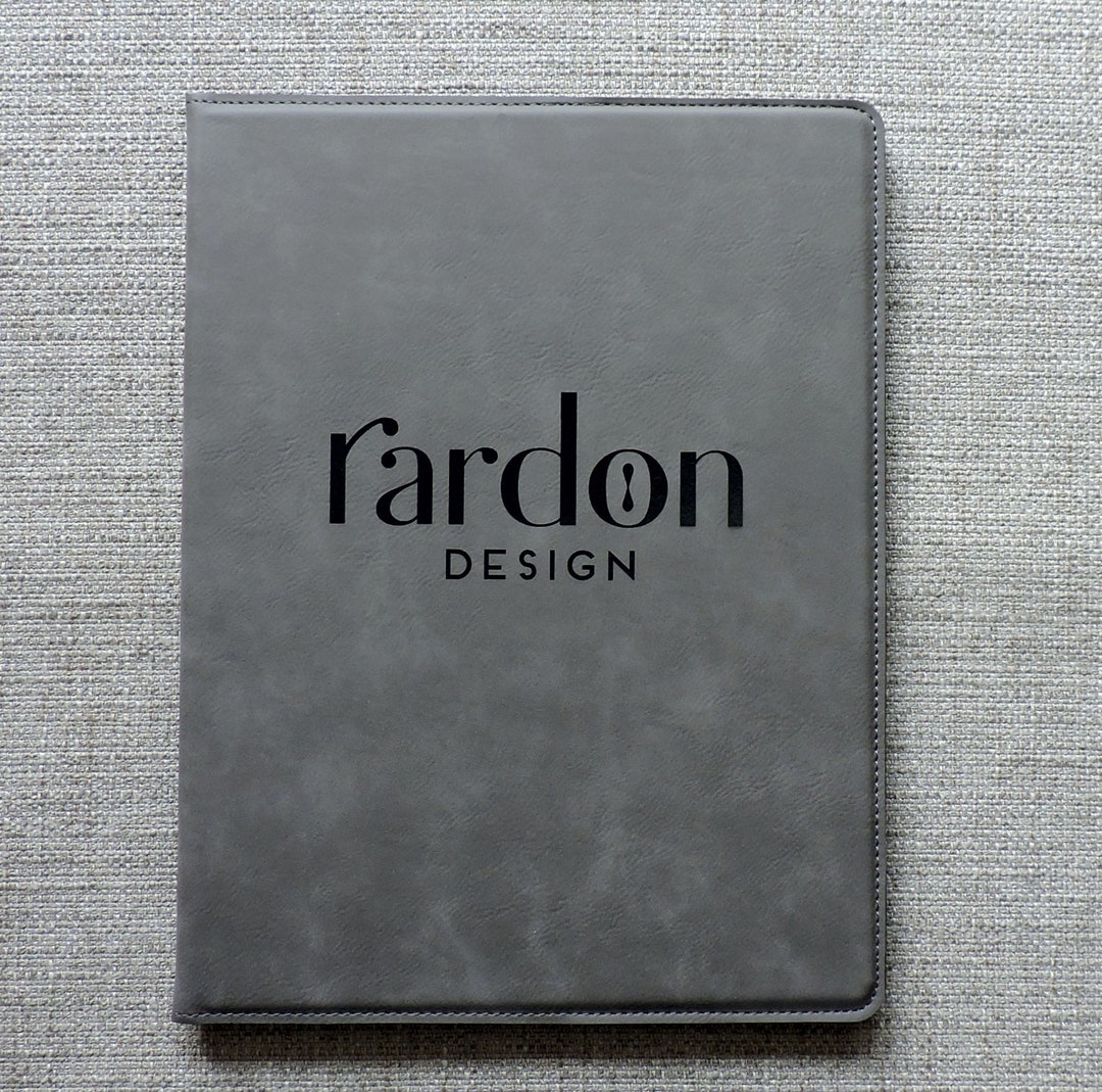Personalized Leather Logo Portfolio, Corporate Gift, Business Logo ...