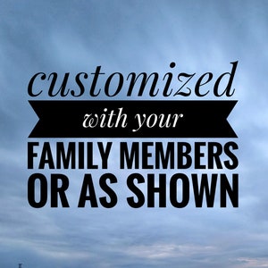 Rock Art Family, Pebble Art Family, Family of 5 in 12x15 Frame ...