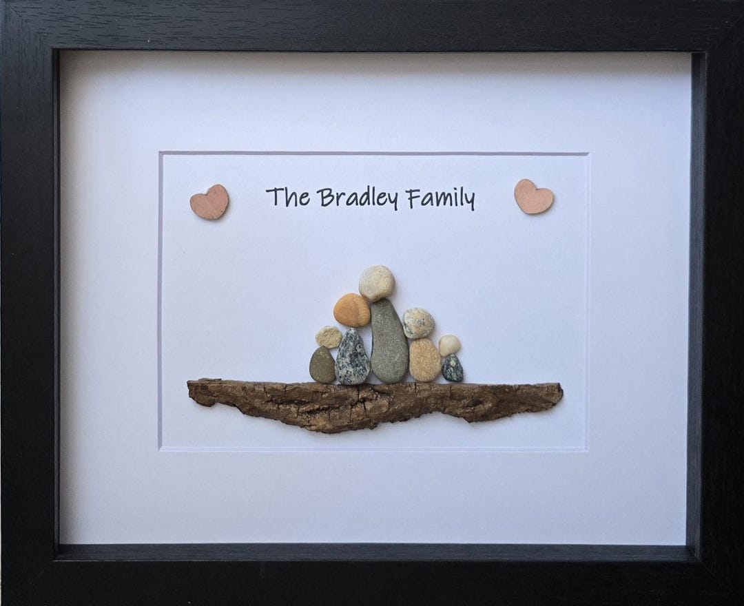 Rock Art Family, Pebble Art Family, Custom Family Gift, Personalized ...