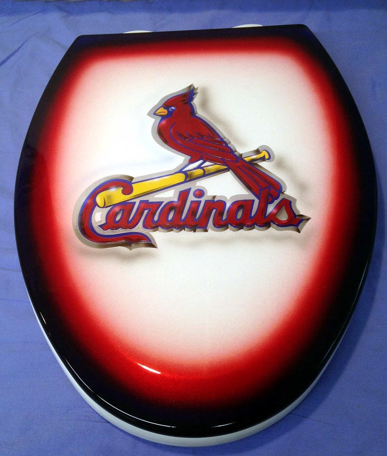 St Louis Cardinals Custom Airbrushed Toilet Seat Premium Lid | Etsy