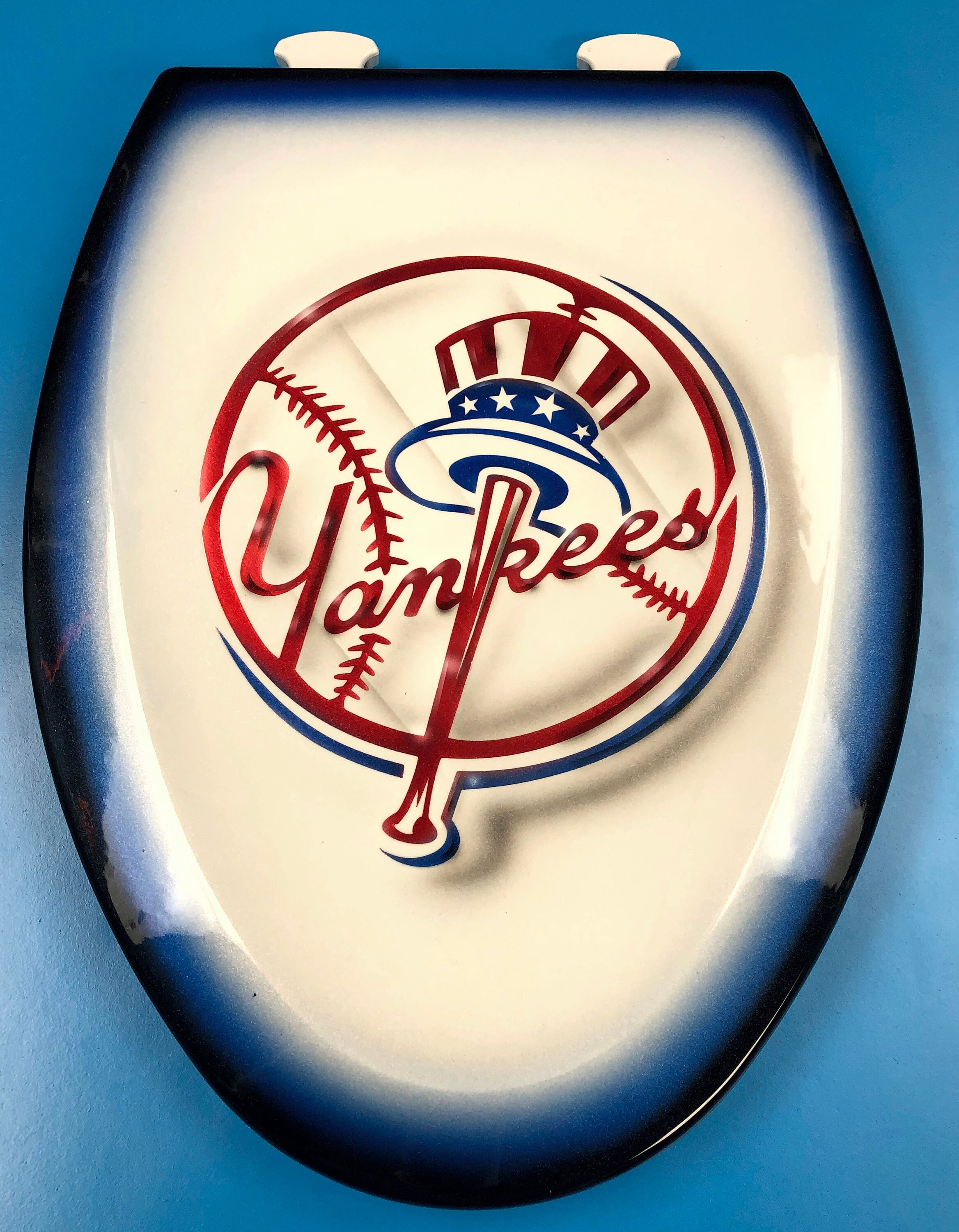New York Yankees 2 designs Custom Airbrushed Toilet Seat - Etsy Nederland