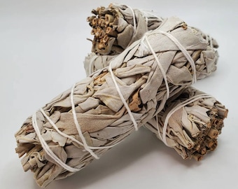 Floral Sage Bundle Gift, Magical Smudge Stick, Large White Sage Wand ...