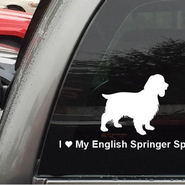English Springer Spaniel Car Decal - Etsy