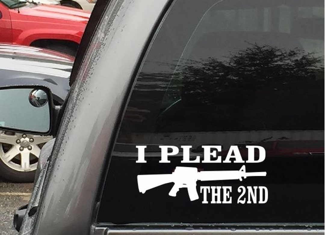 I Plead the Second Amendment Car Stickers Vinyl Decals - Etsy