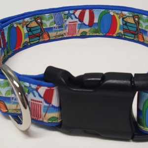 Dog Collar, Life's a Beach, Beach Dog Collar, Beach, Nautical, Nautical ...