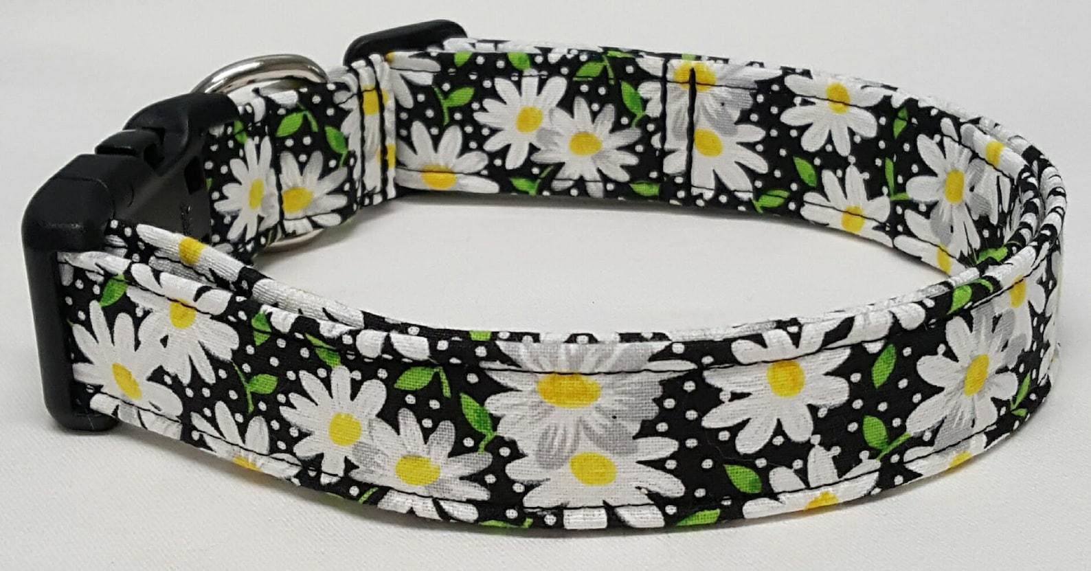 Dog Collar Black Daisy Black Daisies Dog Collar Daisy Dog - Etsy
