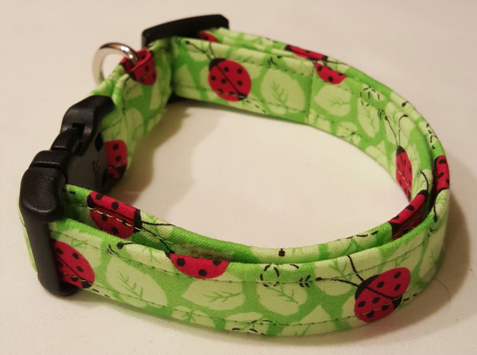 Dog Collar, Green Ladybugs, Lady Bug Dog Collar, Ladybug Dog Collar ...
