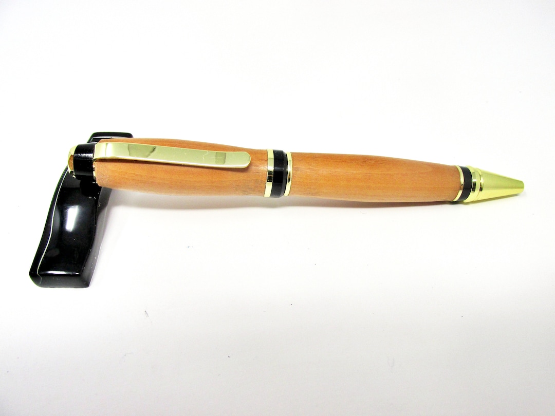 Handmade Big Ben Cigar Ballpoint Pen – European Pear Exotic Wood - 24kt ...