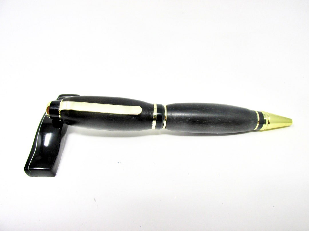 Handmade Big Ben Cigar Ballpoint Pen – Ebony Exotic Wood - 24 Kt Gold ...