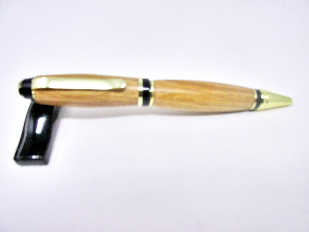 Handmade Big Ben Cigar Ballpoint Pen – Jim Beam Oak Barrel Wood - 24kt ...