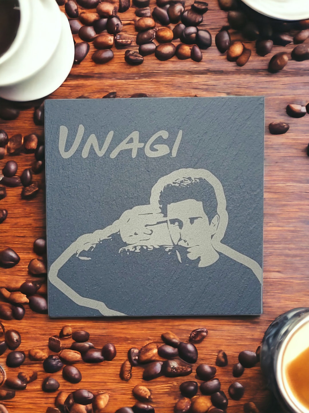 F.r.i.e.n.d.s Coaster, Friends TV Show, the One With Ross Geller, Slate ...