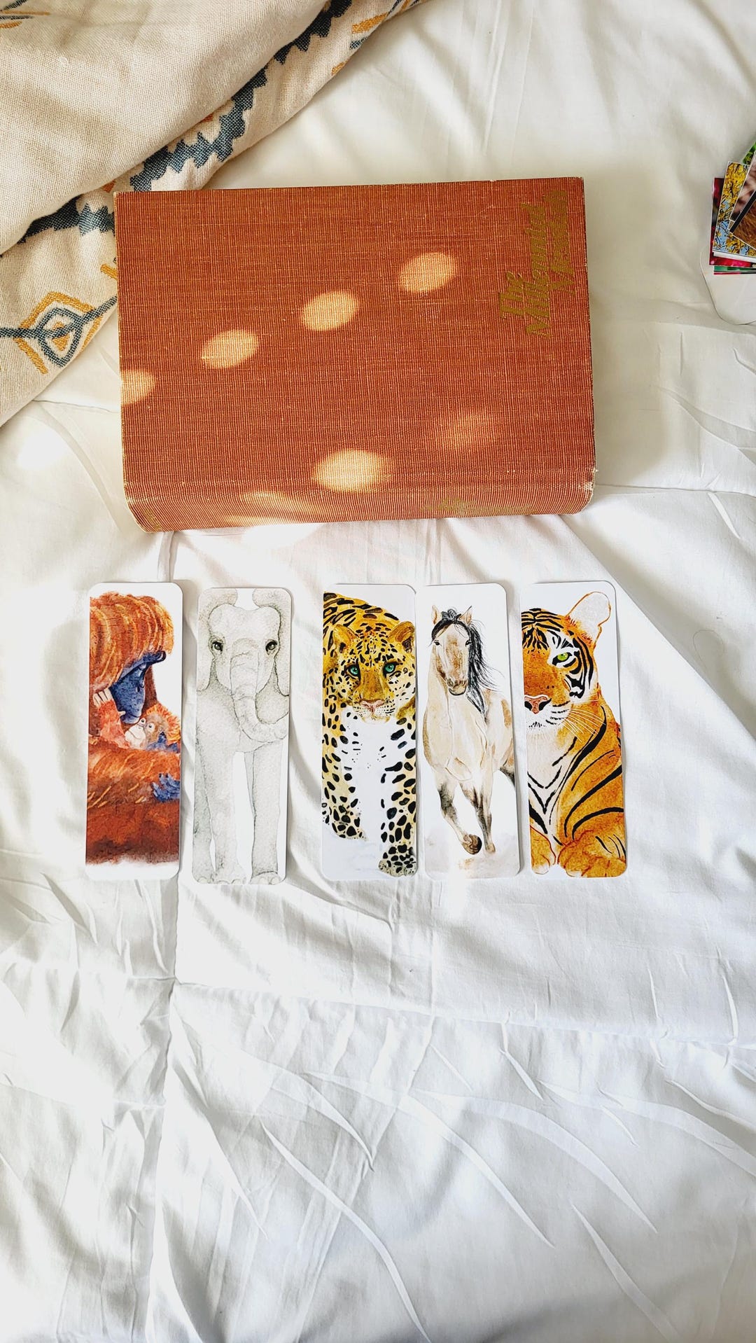 Wild Animals Bookmarks, Watercolor Animals Bookmarks, Set or Individual ...