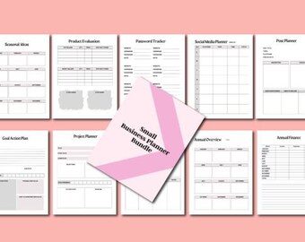 Editable Small Business Planner Templates in Canva | Small Business ...