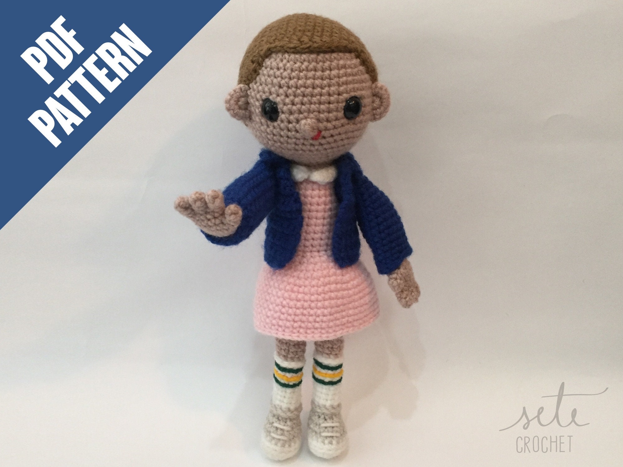Amigurumi Crochet Pattern Eleven stranger Things | Etsy