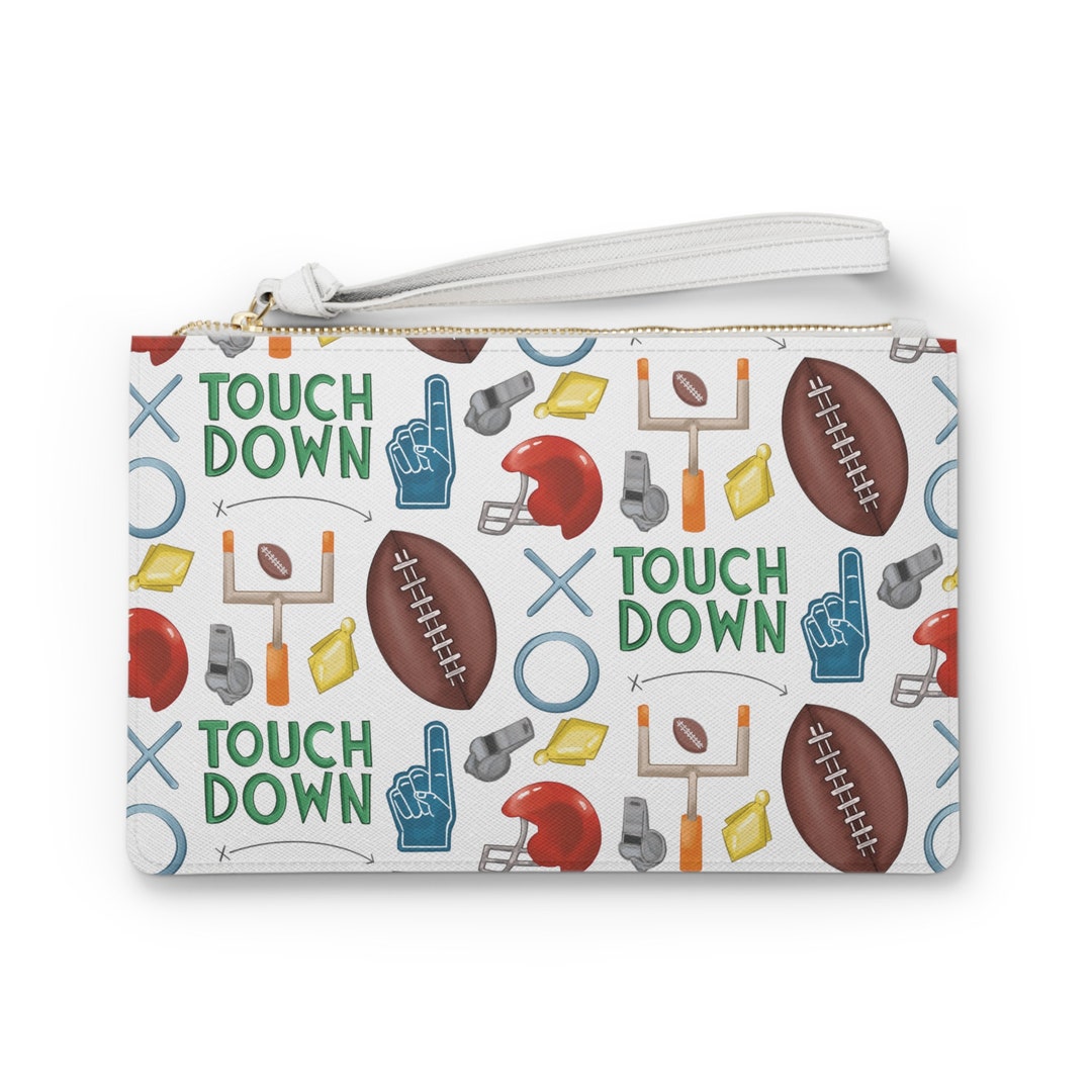 Xs and Os Football Clutch, Flag on the Play Fantasy Football Pouch ...
