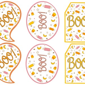 Downloadable Boo Bundle | Retro Pink and Orange Halloween Boo Signs ...
