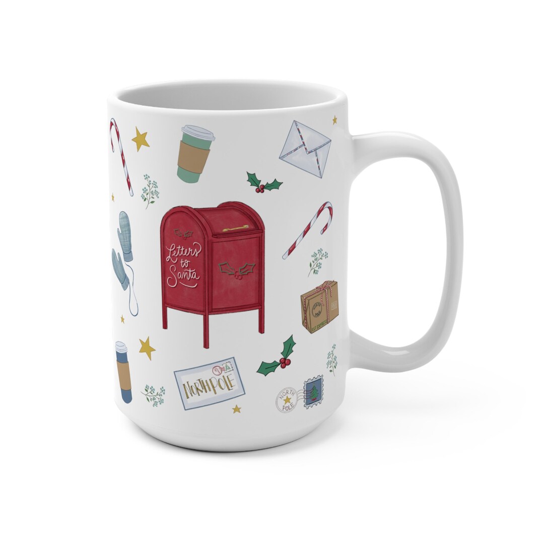 Christmas Errands Busy Season Holiday Mail Santa Letters Mug - Etsy