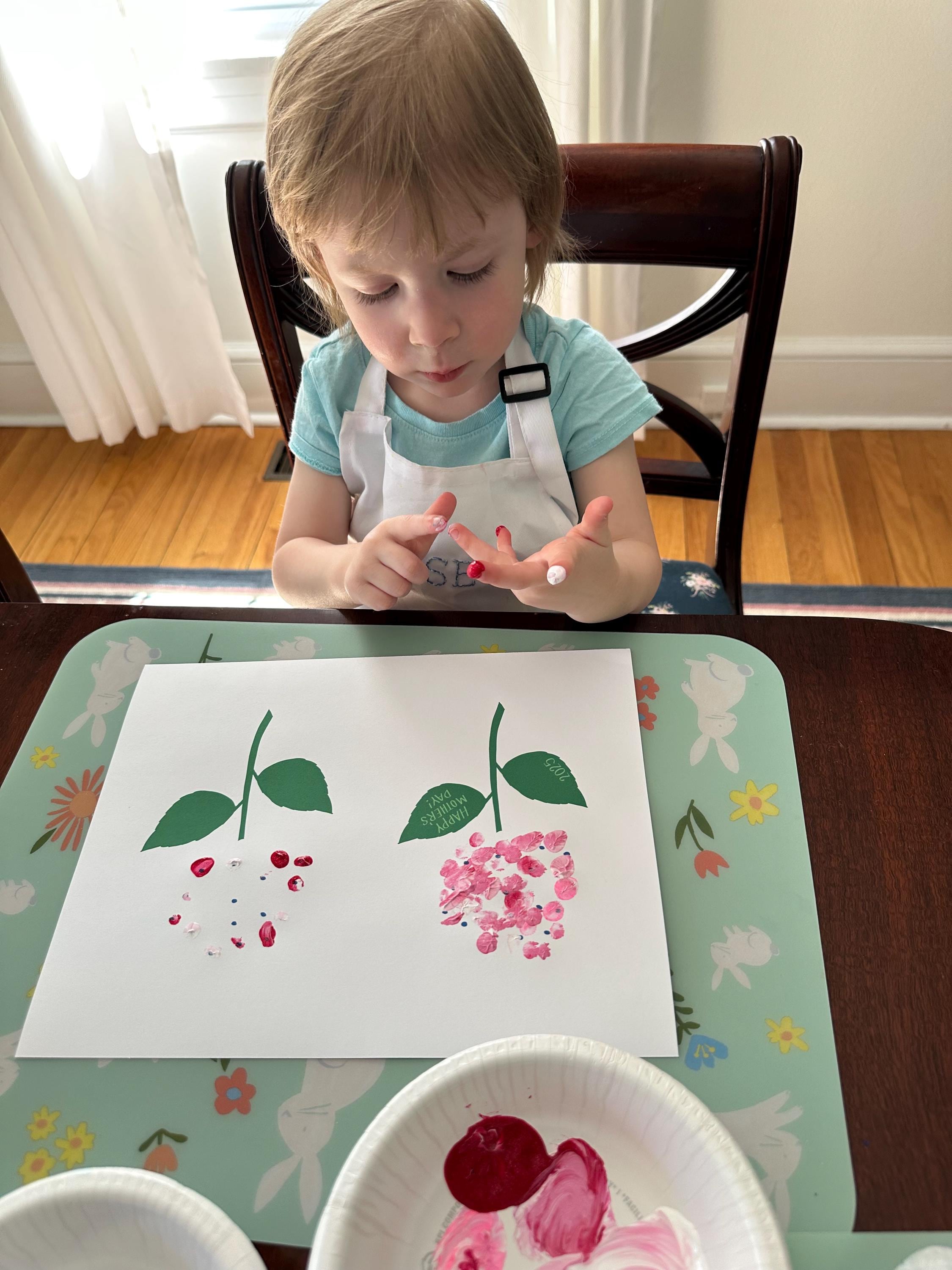 Hydrangea Handprint Art, DIY Mother's Day Gift (PDF Download) - Etsy