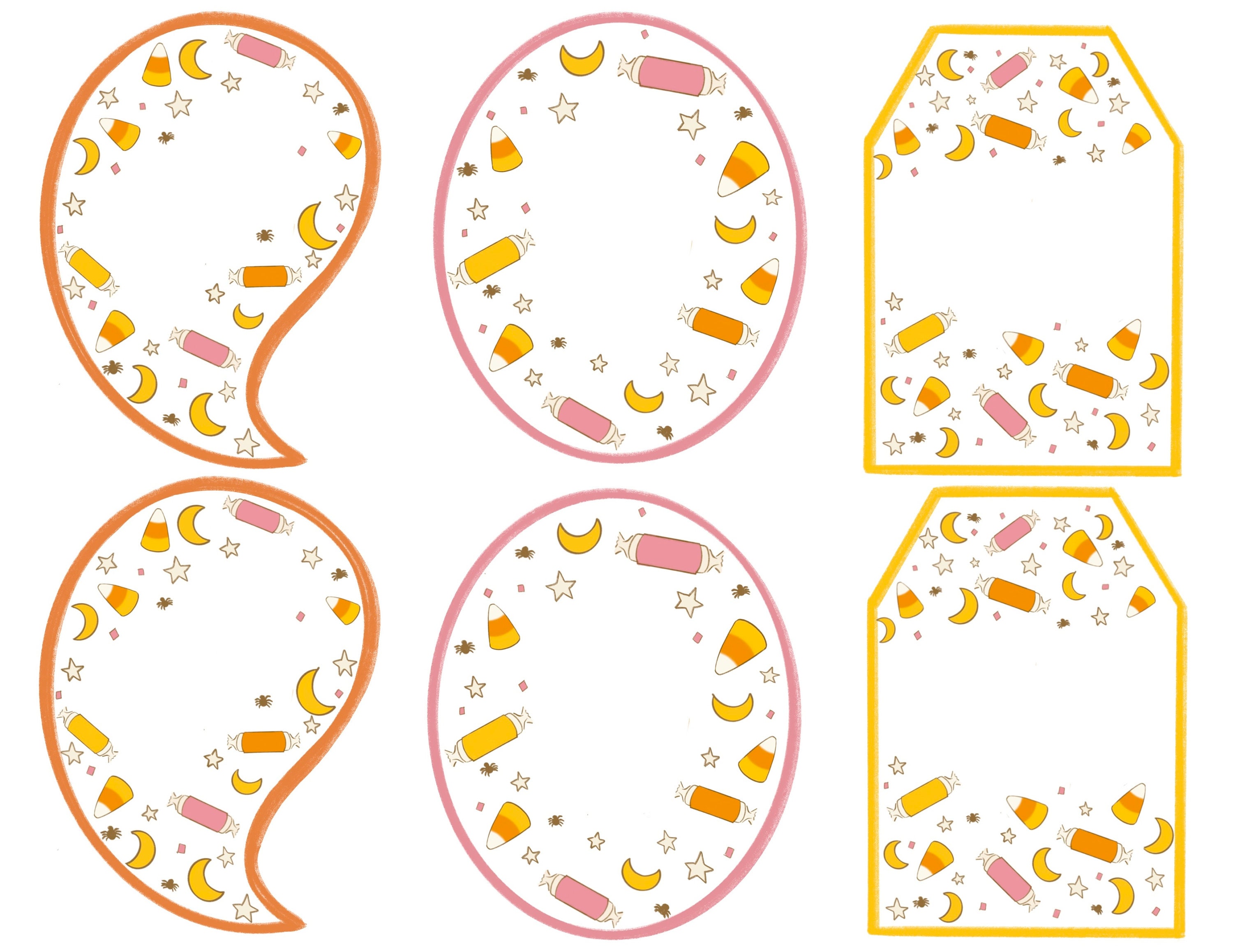 Retro Halloween Boo Signs: Pink & Orange Printable Bundle (digital ...