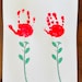 Rose Mothers Day Handprint Template, Birthday Roses, Digital Download ...