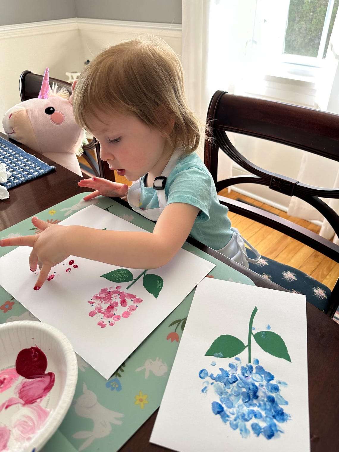 Hydrangea Handprint Art, DIY Mother's Day Gift (PDF Download) - Etsy