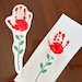 Rose Mothers Day Handprint Template, Birthday Roses, Digital Download ...