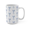 Blue Bows Mug Hand Painted - Etsy
