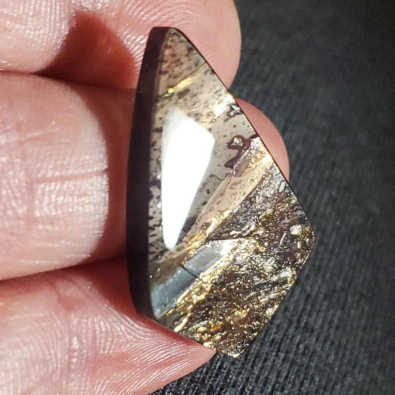 Fire Obsidian Cab 23 - Etsy