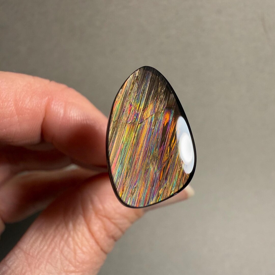 Fire Obsidian Cab 717 - Etsy