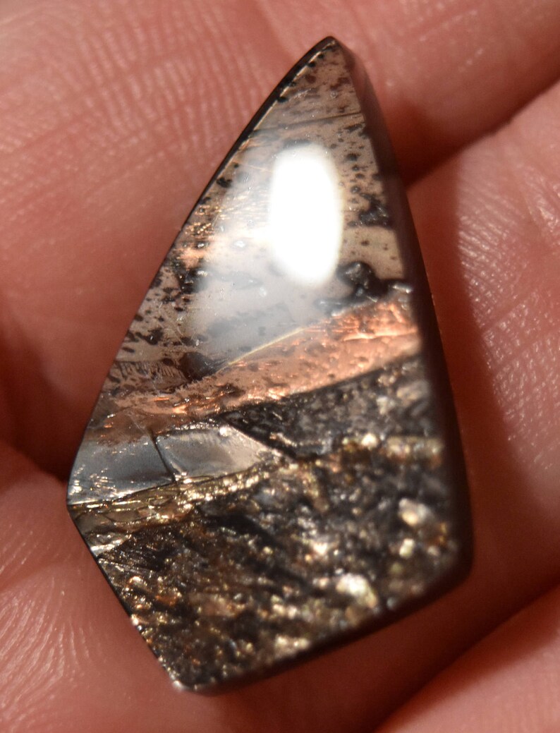 Fire Obsidian cab 23 | Etsy