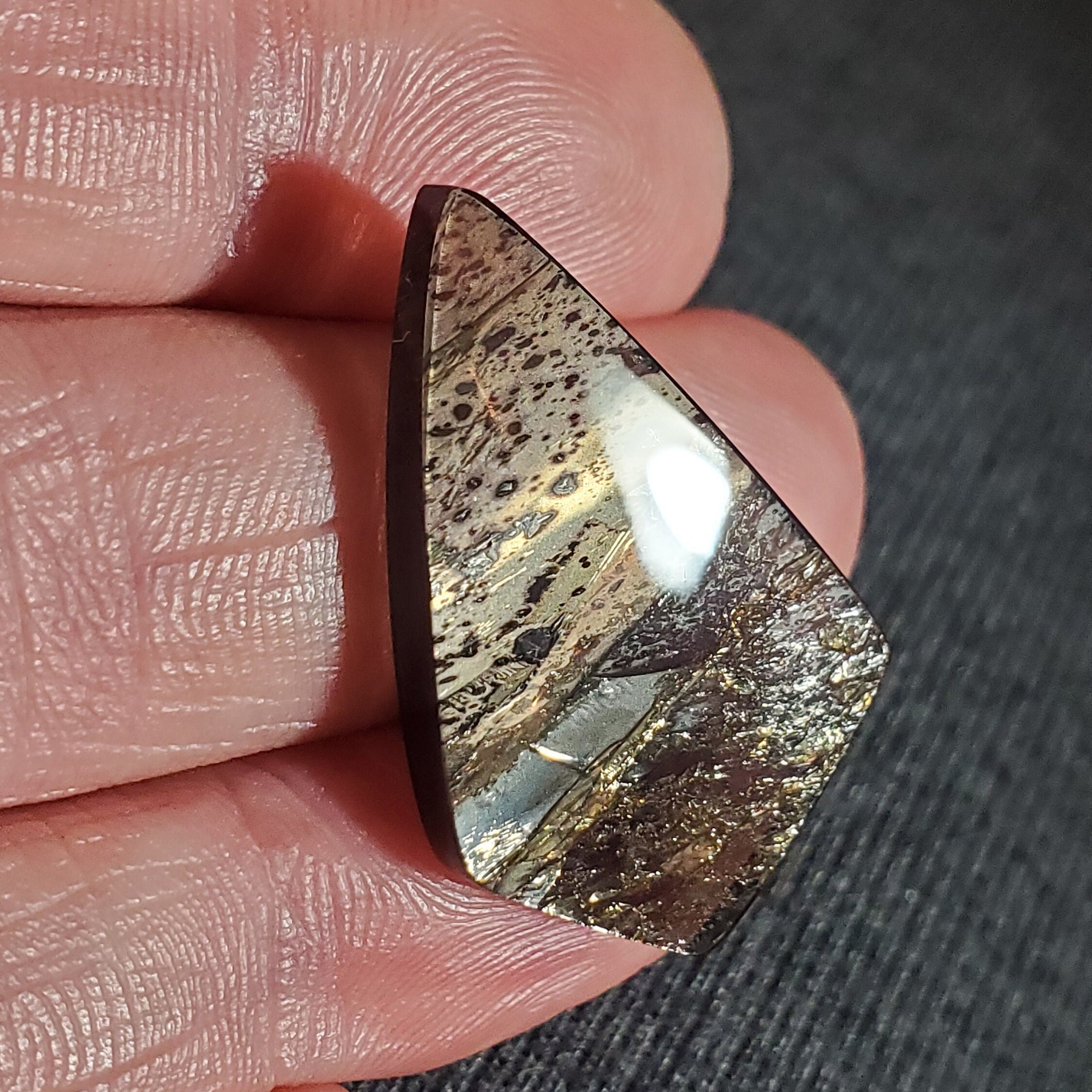 Fire Obsidian Cab 23 - Etsy