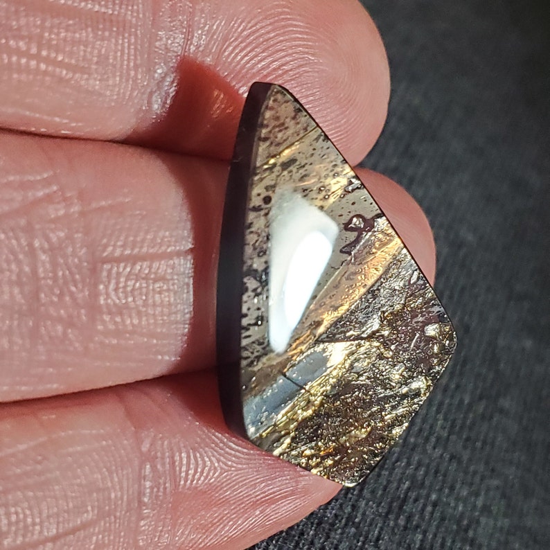 Fire Obsidian Cab 23 - Etsy