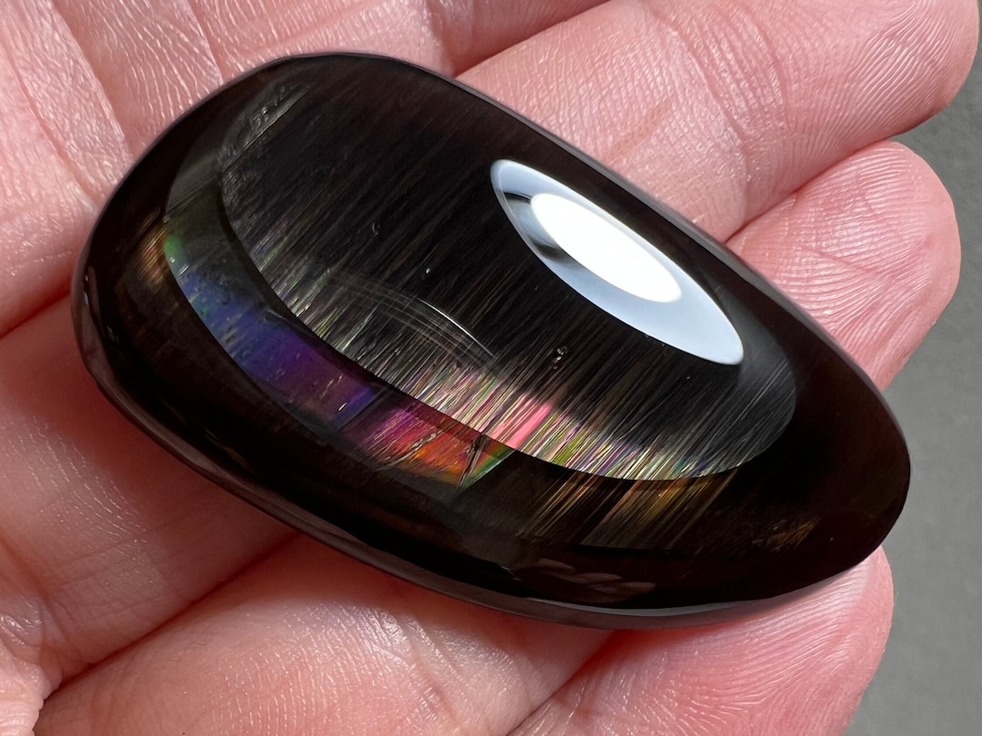 Fire Obsidian Cab 658 - Etsy