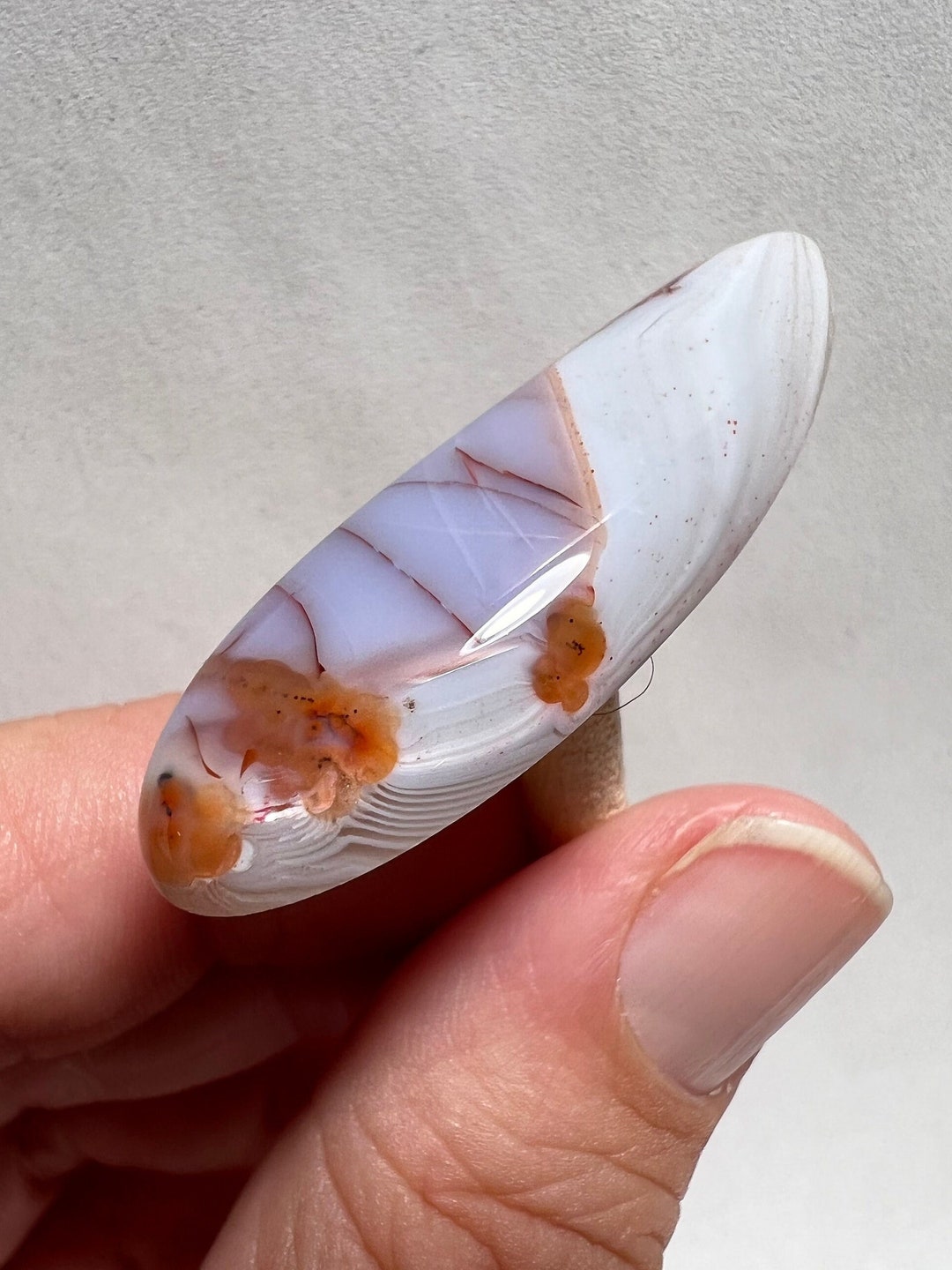 Berrendo Thunderegg Agate Cab 100 - Etsy