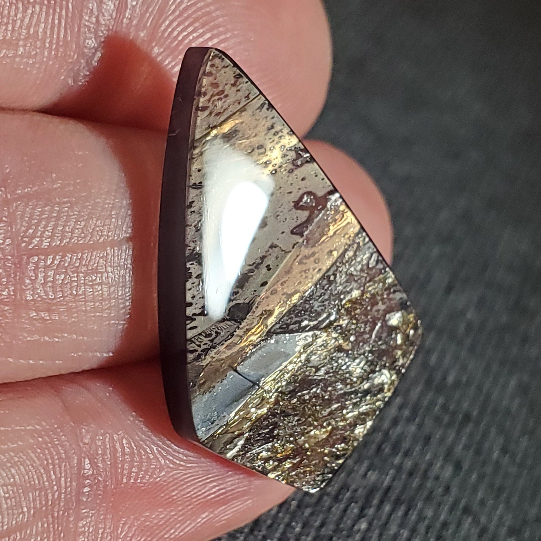 Fire Obsidian Cab 23 - Etsy