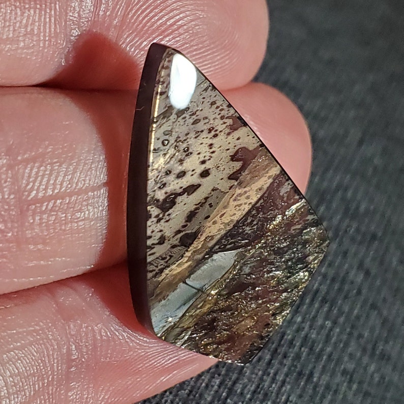 Fire Obsidian Cab 23 - Etsy