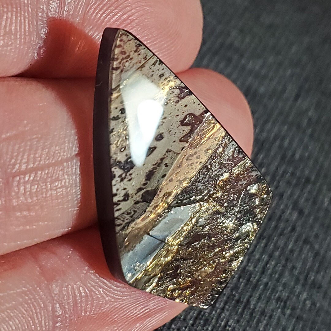 Fire Obsidian Cab 23 - Etsy