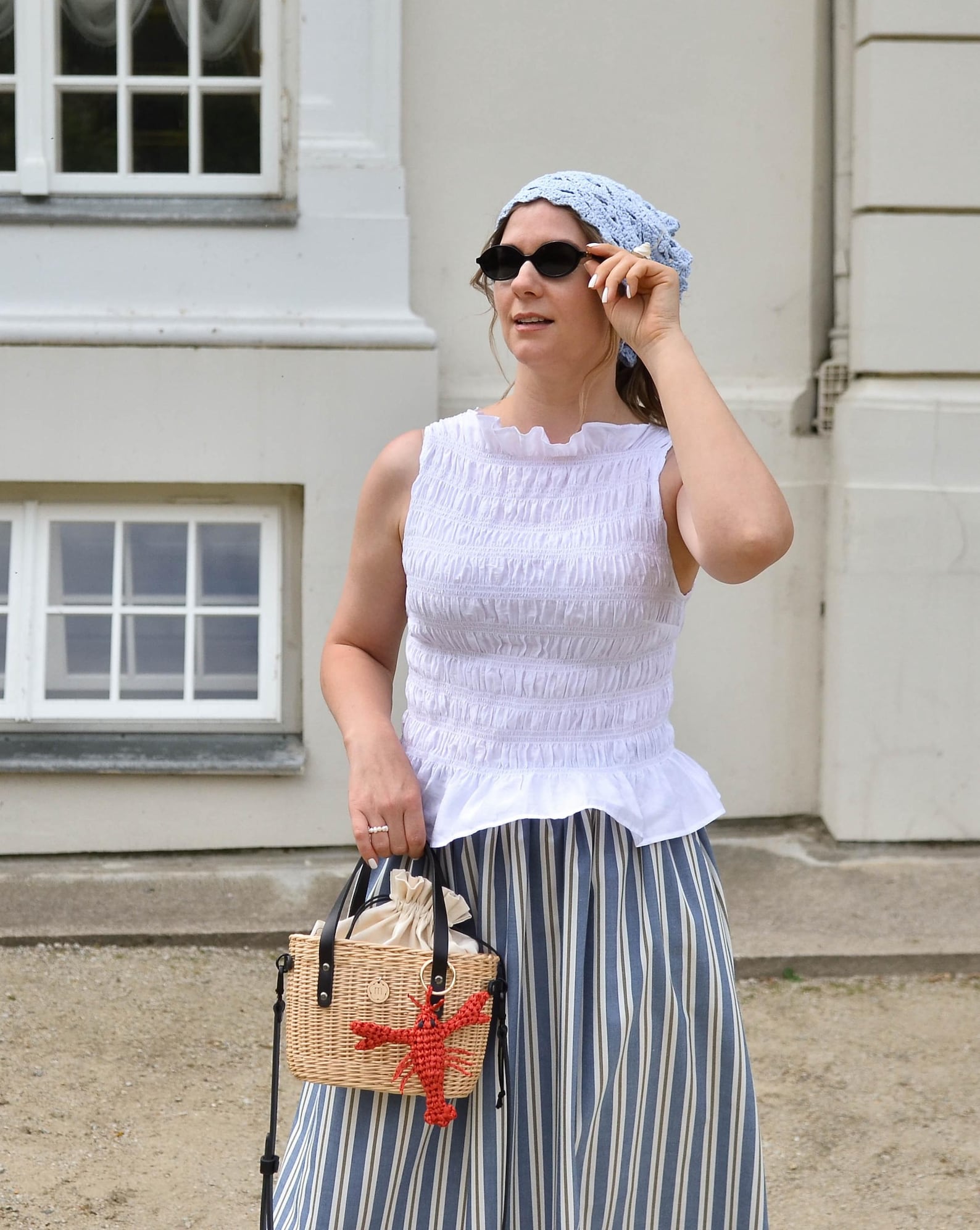 Small Wicker Bag With Leather Handles for Women, Handmade Straw Basket ...