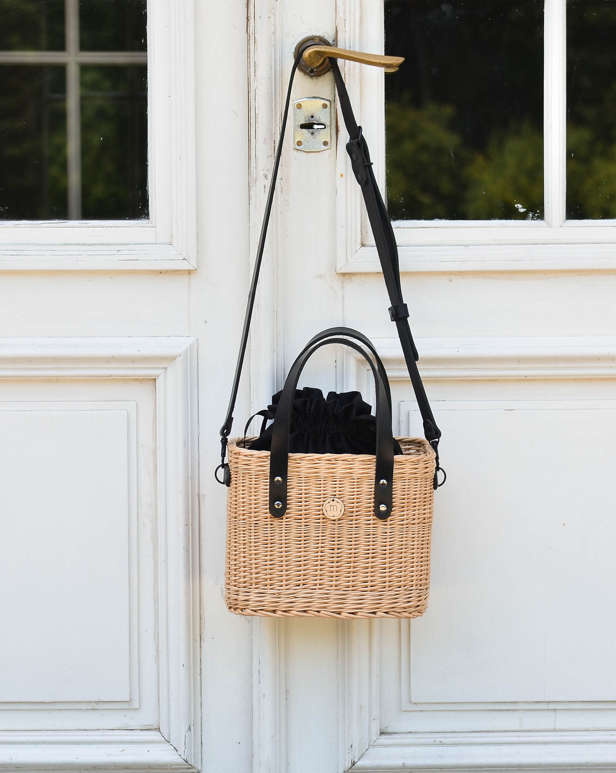Straw Bucket Handbag, Unique Wicker Rectangular Summer Basket, Woven ...