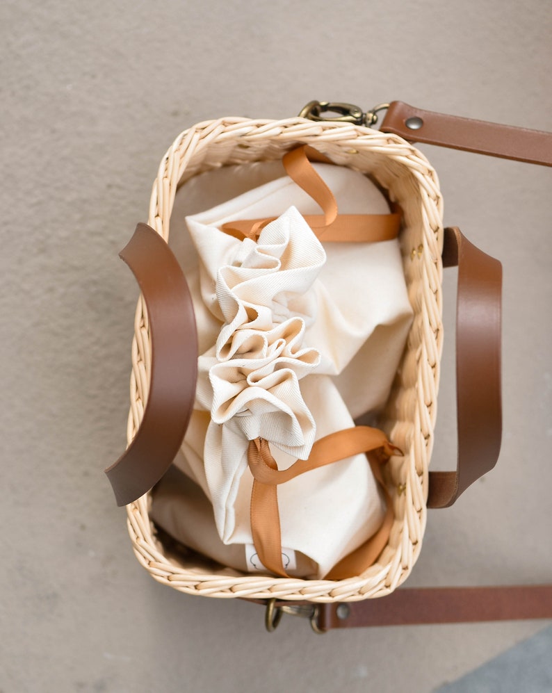 Luxury Wicker Summer Straw Bag With Leather Handles - Etsy