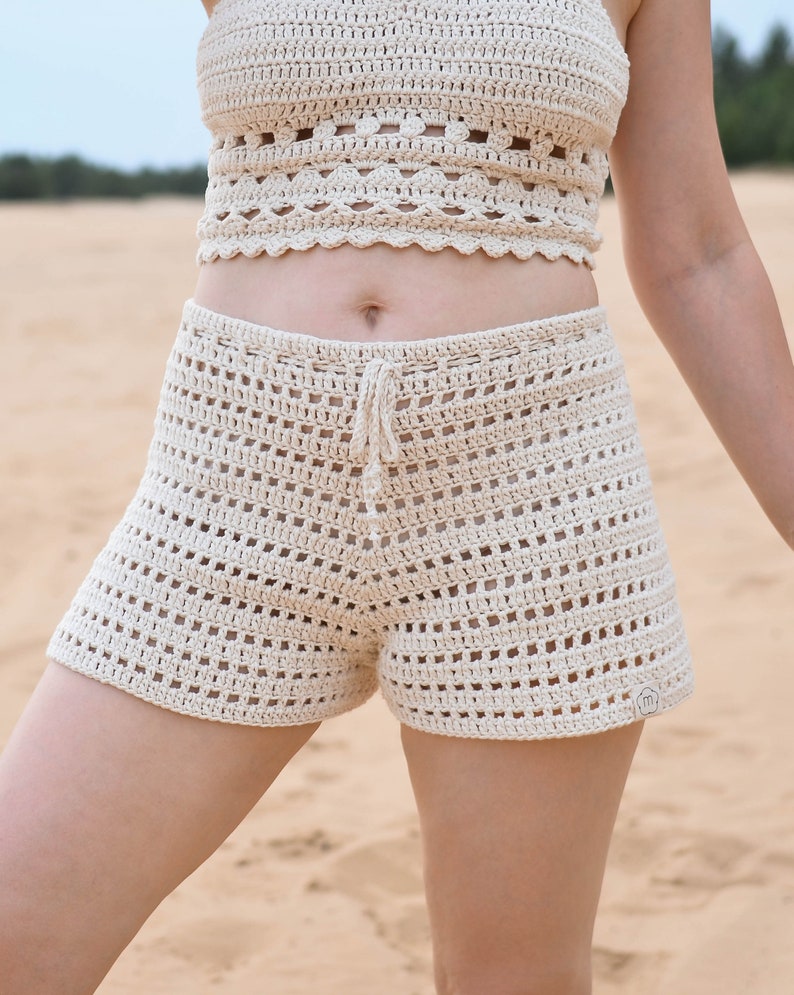 Modern Handmade Crochet Music Festival Mesh Shorts for Women - Etsy