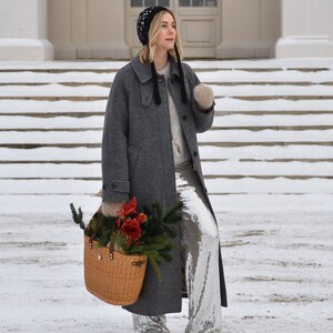 Handmade Knit Bonnet Cap With Sequins for Women, Shiny Beanie, Festive ...